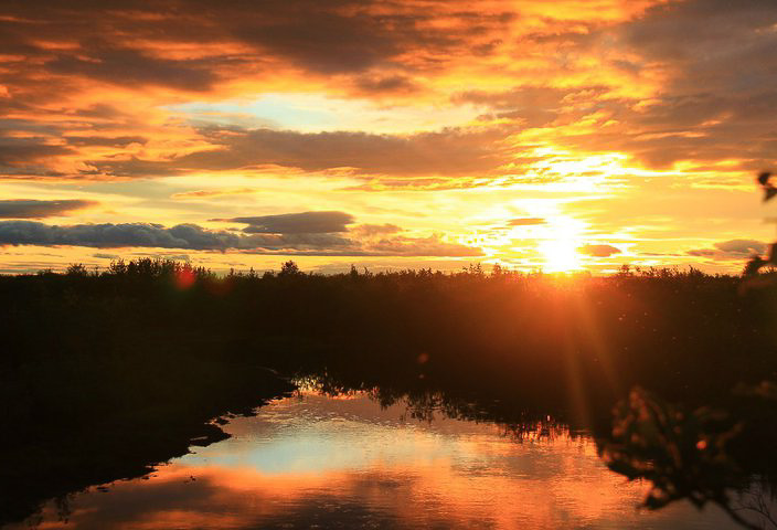 Tundra Sunset at Alaska West