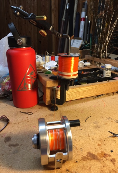 Loading Reels By Yourself | Using Fly Tying Vises for Rigging Line