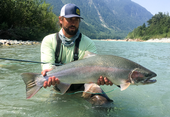 Nice Fish, Chuck! | Chuck Keller with a Big Dean River Steelhead