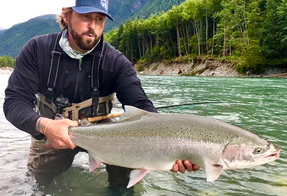 Nice Fish, Chuck! | Chuck Keller with a Big Dean River Steelhead